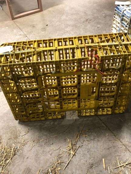 Yellow Chicken Crate - Rogers Community Auction Inc.