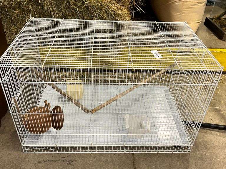 White Breeding Bird Cage - Rogers Community Auction Inc.