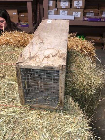 Homemade Wooden Trap - Rogers Community Auction Inc.