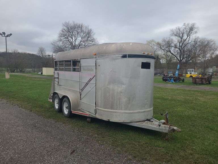 Ponderosa 14' Aluminum Horse Trailer - 2 Horse Slant - Rogers Community ...