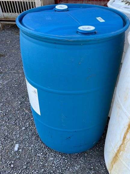 50 Gal Blue Plastic Barrel - Rogers Community Auction Inc.