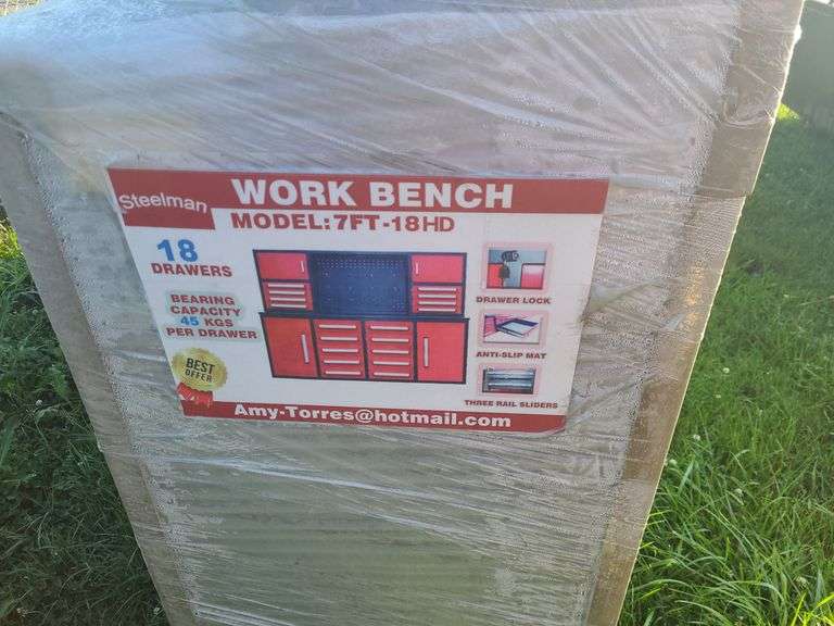 Steelman Workbench - Model: 7FT-18HD - Rogers Community Auction Inc.