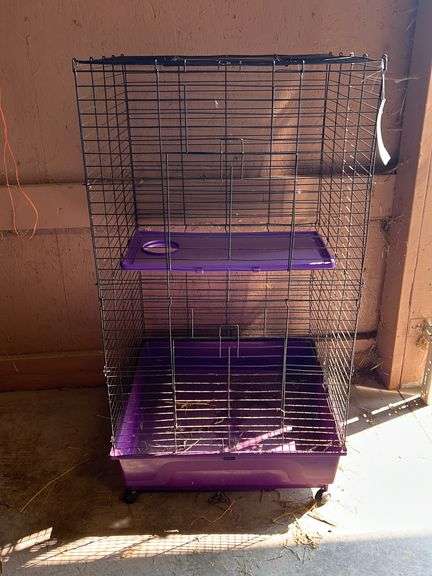 Large Purple Cage - Rogers Community Auction Inc.