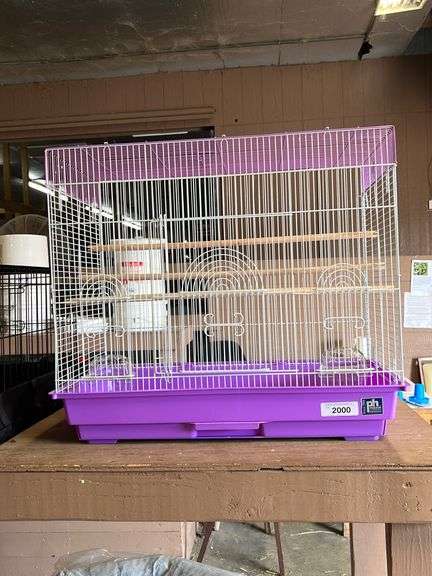 Purple Bird Cage - Rogers Community Auction Inc.