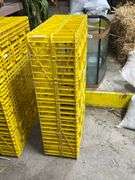 Yellow Plastic Chicken Crate - Rogers Community Auction Inc.