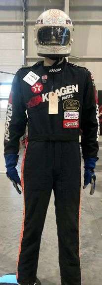 "ABSOLUTE" Ron Shuman Racing Suit & Helmet - RES Auction Services
