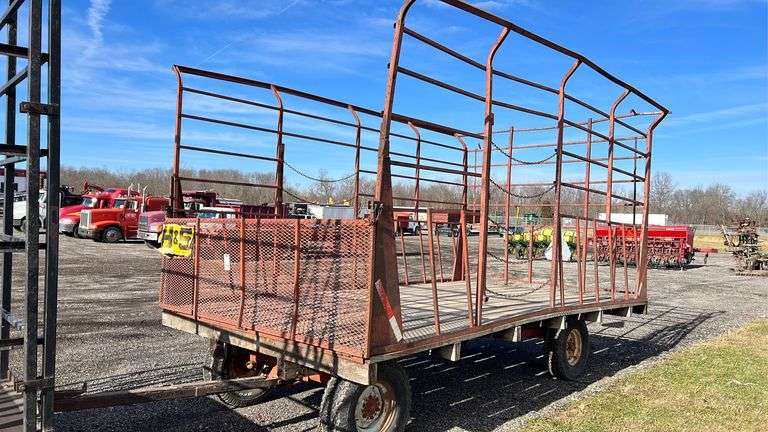 "ABSOLUTE" H&S 9'x16' Hay Kicker Wagon - RES Auction Services