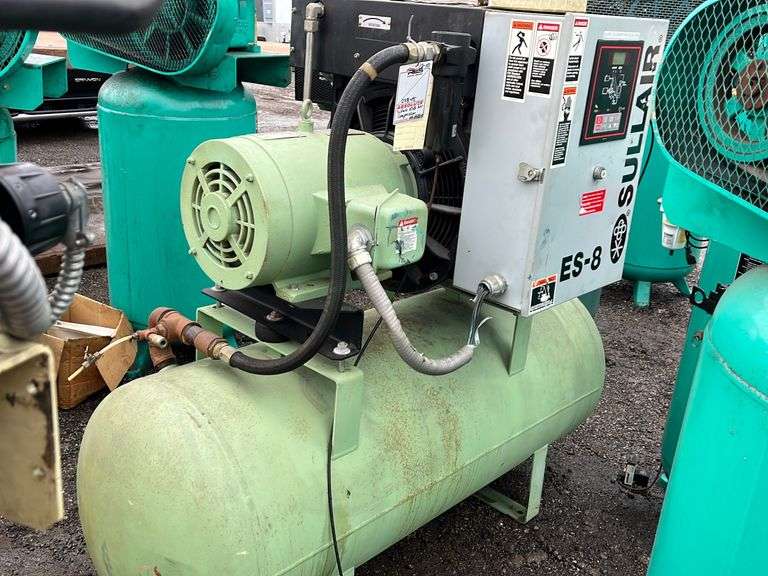 "ABSOLUTE" Sullair ES-8 Air Compressor - RES Auction Services