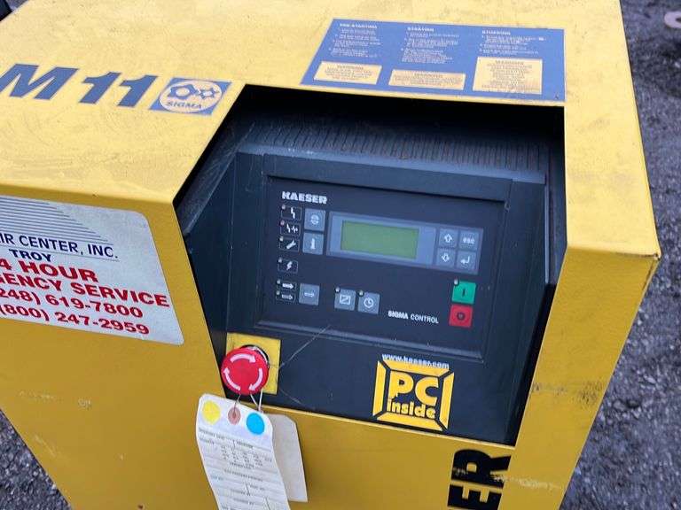"ABSOLUTE" Kaeser SM-11 Air Compressor - RES Auction Services