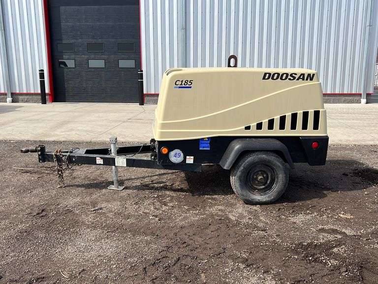 "ABSOLUTE" Doosan C185 Air Compressor - RES Auction Services