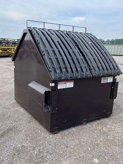 "ABSOLUTE" Unused 8yd Slant Dumpster - RES Auction Services