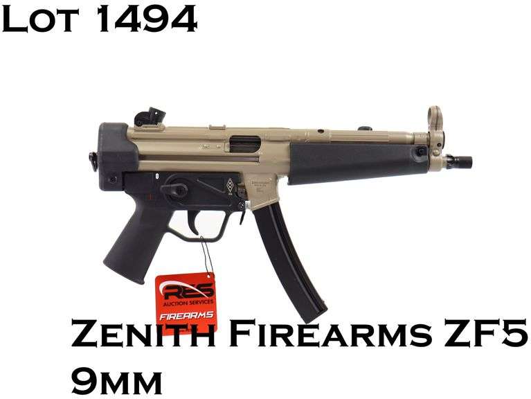 Zenith Firearms ZF5 9mm Semi Auto Pistol - RES Auction Services