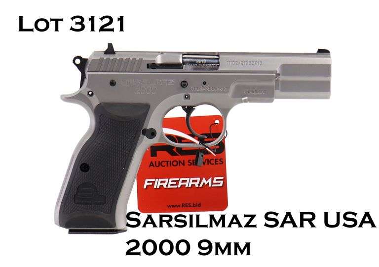 SARSILMAZ 2000 9mm Semi Auto Pistol - RES Auction Services