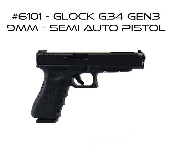 Glock G34 Gen3 9MM Semi Auto Pistol - RES Auction Services