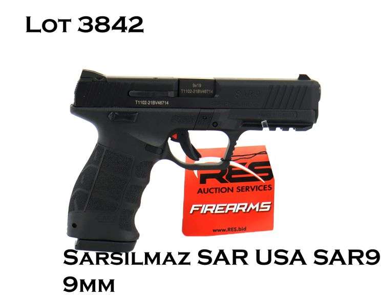 SARSILMAZ SAR9 9mm Semi Auto Pistol - RES Auction Services