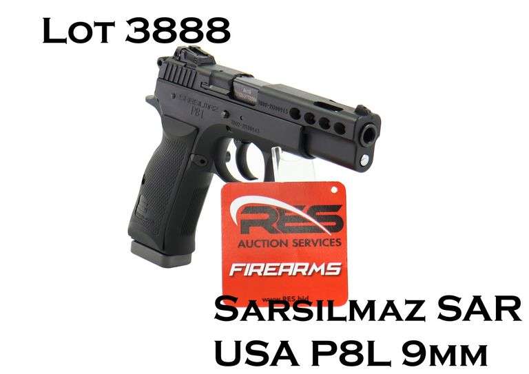 Sarsilmaz SAR USA P8L 9mm Semi Auto Pistol - RES Auction Services