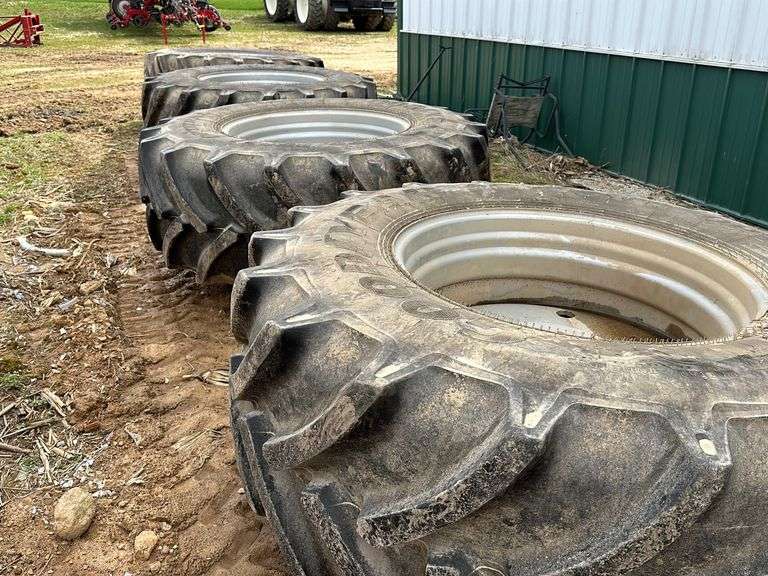 (4) Goodyear 650/75R38 Floater Tires on Rims - RES Auction Services