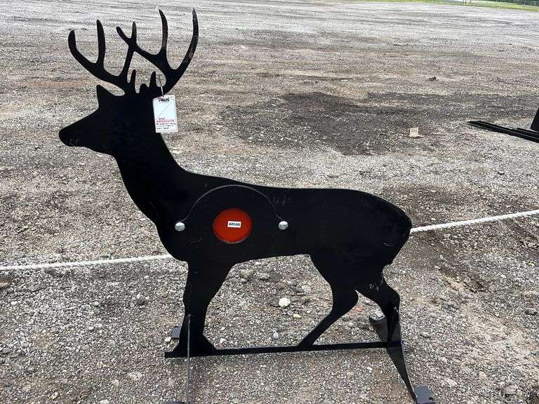"ABSOLUTE" 3/8" AR500 Steel Deer Shooting Target - RES Auction Services
