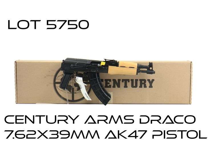 Century Arms Draco Pistol 7.62x39 Semi Auto Pistol - RES Auction Services