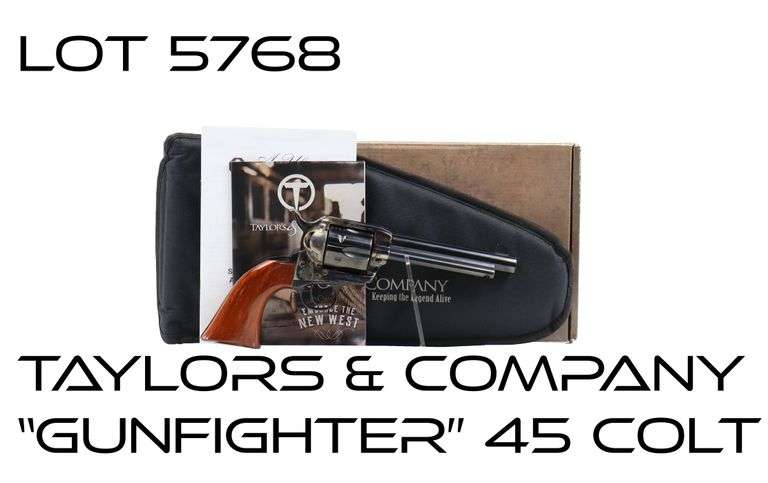 Taylors & Company 1873 Gunfighter 45 Colt Single Action Revolver - RES ...