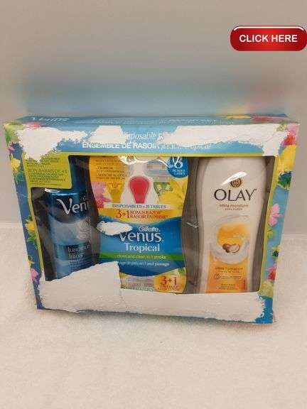 Gift Set Olay Body wash/ Venus Disposable Razors/ Shaving Foam - Rideau ...