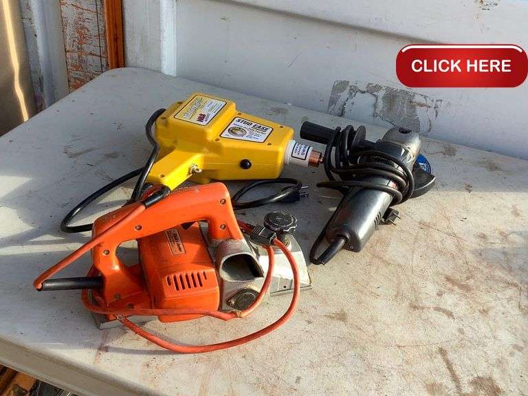 Skil grinder, Black&decker planer, stud ease, electric - Rideau Auctions