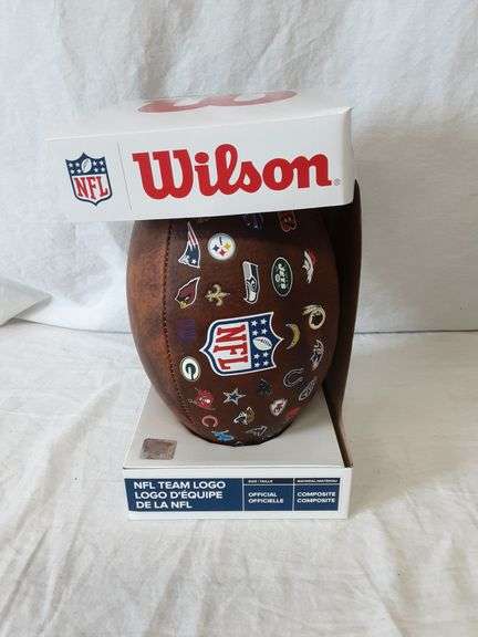 Wilson Football with NFL team logo's - Rideau Auctions