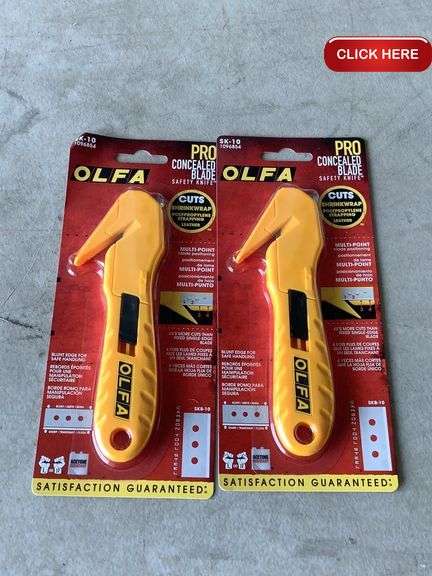 Olfa concealed blade safety knife, pair - Rideau Auctions