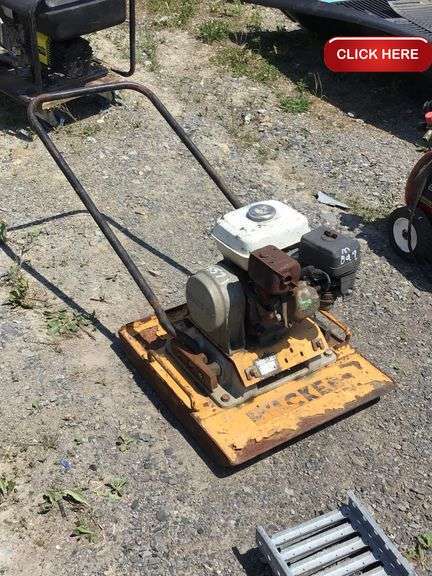 Wacker plate packer, gas - Rideau Auctions