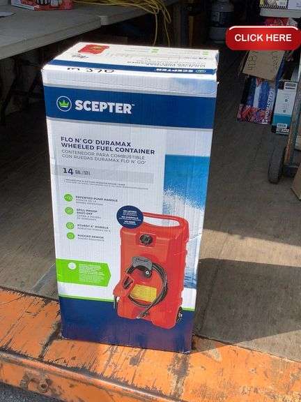 Scepter flo n’go wheeled fuel can - Rideau Auctions