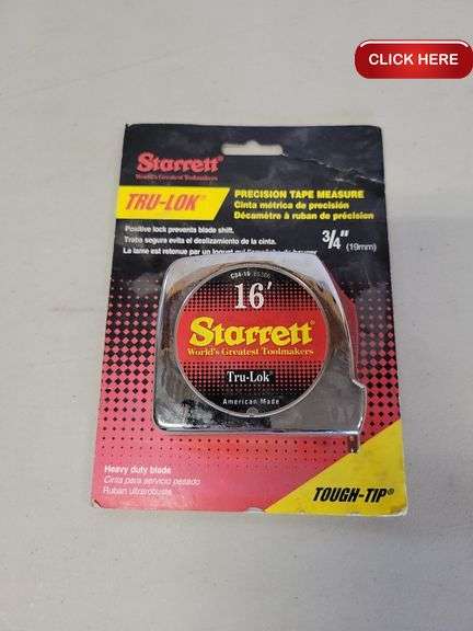 Starrett 16' precision tape measure - Rideau Auctions