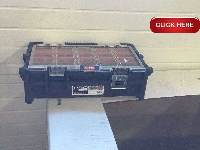 Keter pro series cantilever organizer 22 - Rideau Auctions