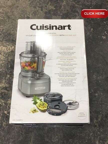 Cuisinart elemental food processor and dicing kit - Rideau Auctions