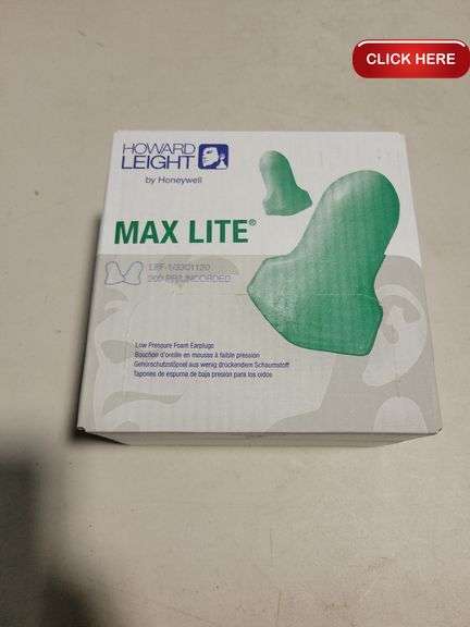 Howard Leight max lite ear plugs - Rideau Auctions