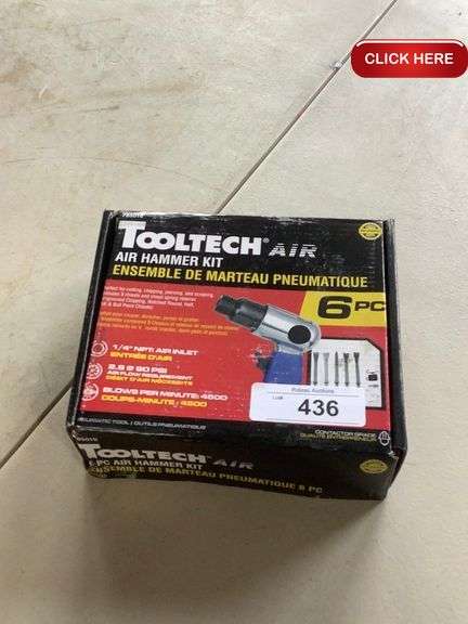 Tooltech 6pc air hammer kit - Rideau Auctions
