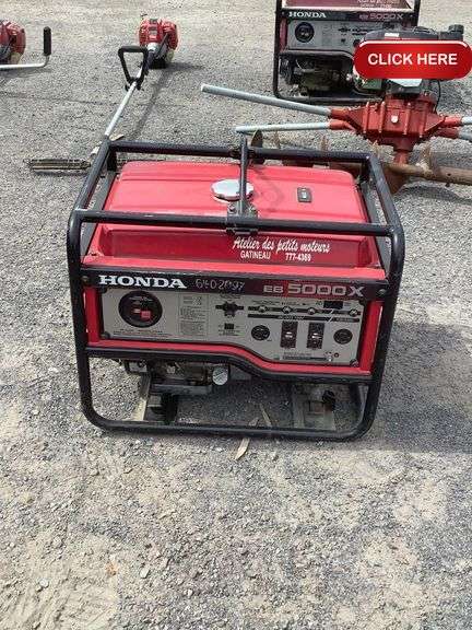 Honda eb5000x gas generator - Rideau Auctions