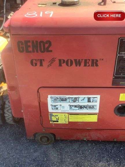 GT power generator - Rideau Auctions