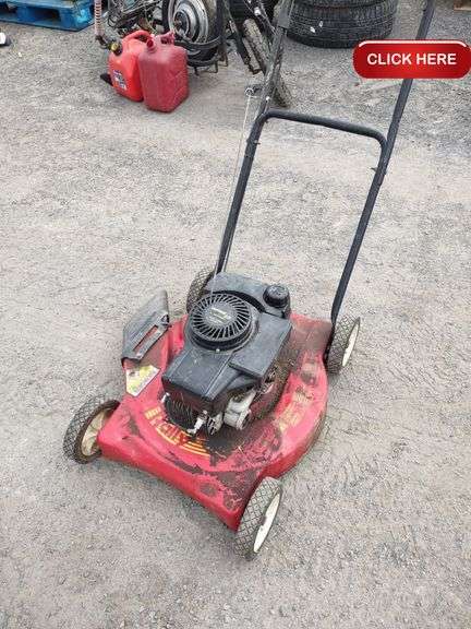 Rally gas push mower - Rideau Auctions