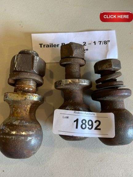 (3) trailer balls - Rideau Auctions