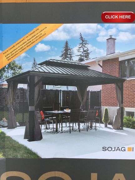 Sojag melville gazebo, 13.87’x9.77’ - Rideau Auctions