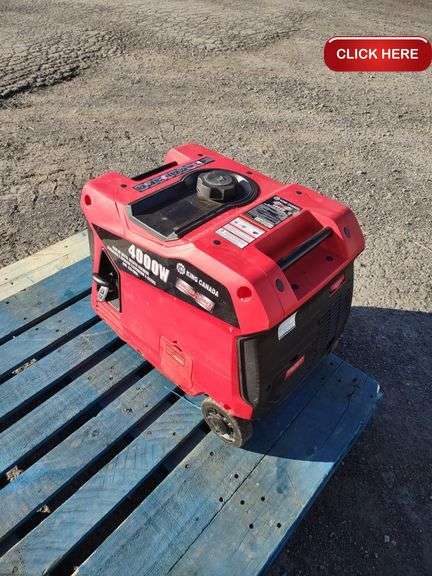King Canada 4000w gas inverter generator - Rideau Auctions