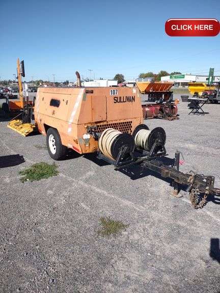 Sullivan diesel (John Deere) compressor 1994 Sullivan D25 - Rideau Auctions