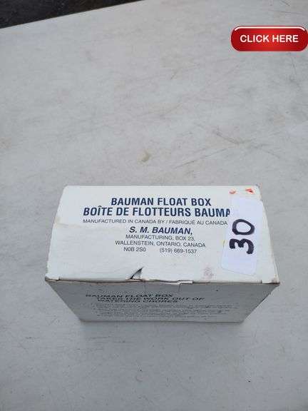 Bauman water tank float box - Rideau Auctions