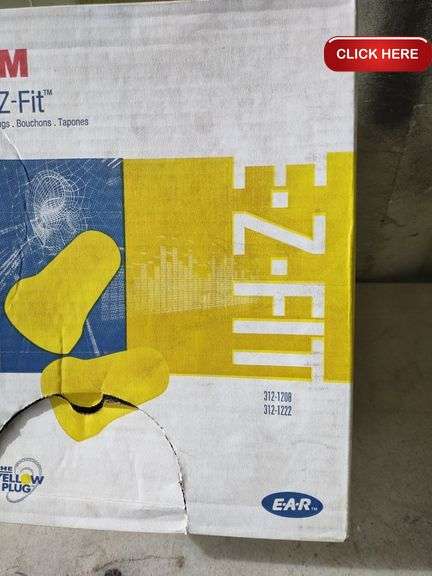 3m e-z fit earplugs - Rideau Auctions