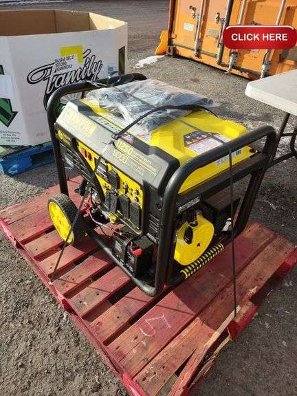 Champion 11250w gas generator - Rideau Auctions