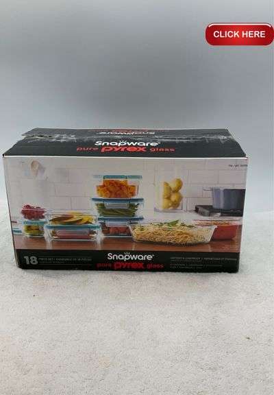 Snapware pyrex 18 pc set - Rideau Auctions