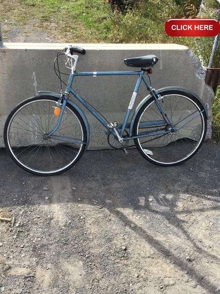 Raleigh Blue Hybrid Bike - Rideau Auctions
