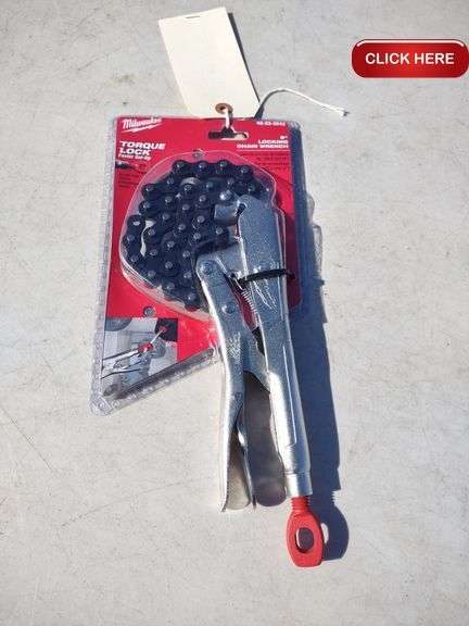 Milwaukee 9" locking chain wrench - Rideau Auctions