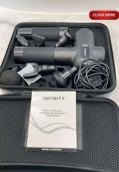 Infinity PR Pro Endurance Percussion Massage Device - Rideau Auctions