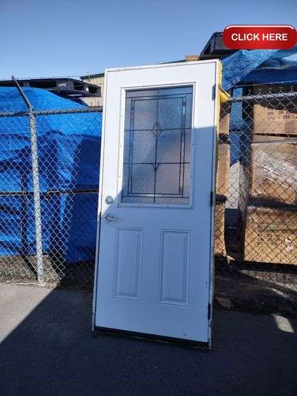 36" x 82" door w/ window - Rideau Auctions